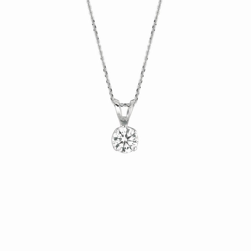 25 POINTER DIAMOND NECKLACE 14K GOLD (0.25 CTW)